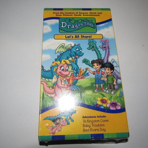 Columbia TriStar | Media | Dragon Tales Vhs Lets All Share Columbia ...
